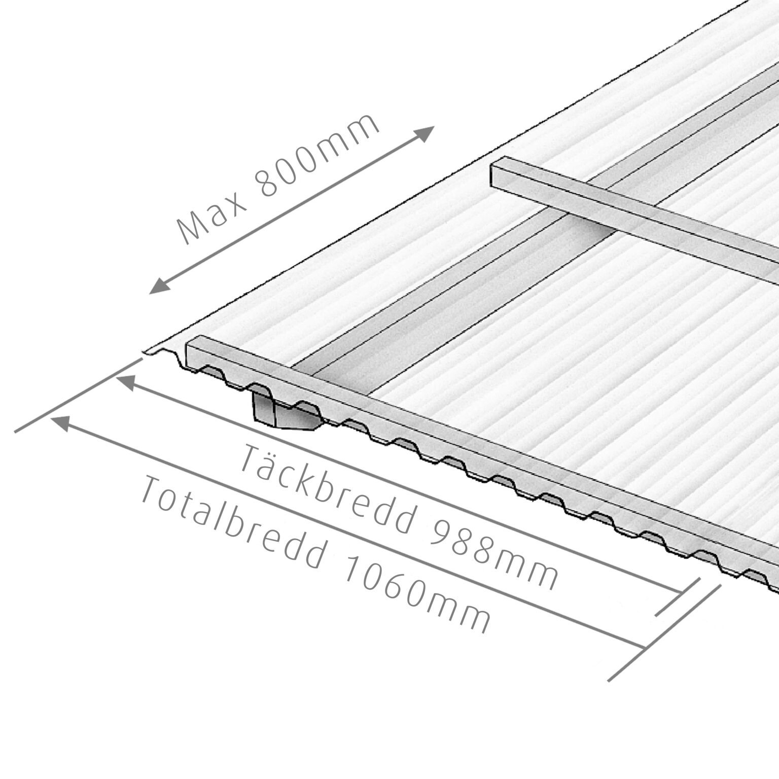 Plasttak Extreme Klar/Opal/Røyk - Plastexperten.no